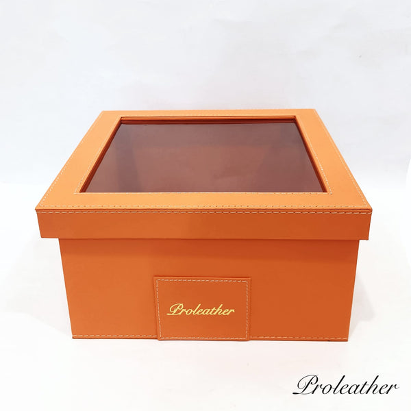 ORANGE SQUARE BOX – Proleather